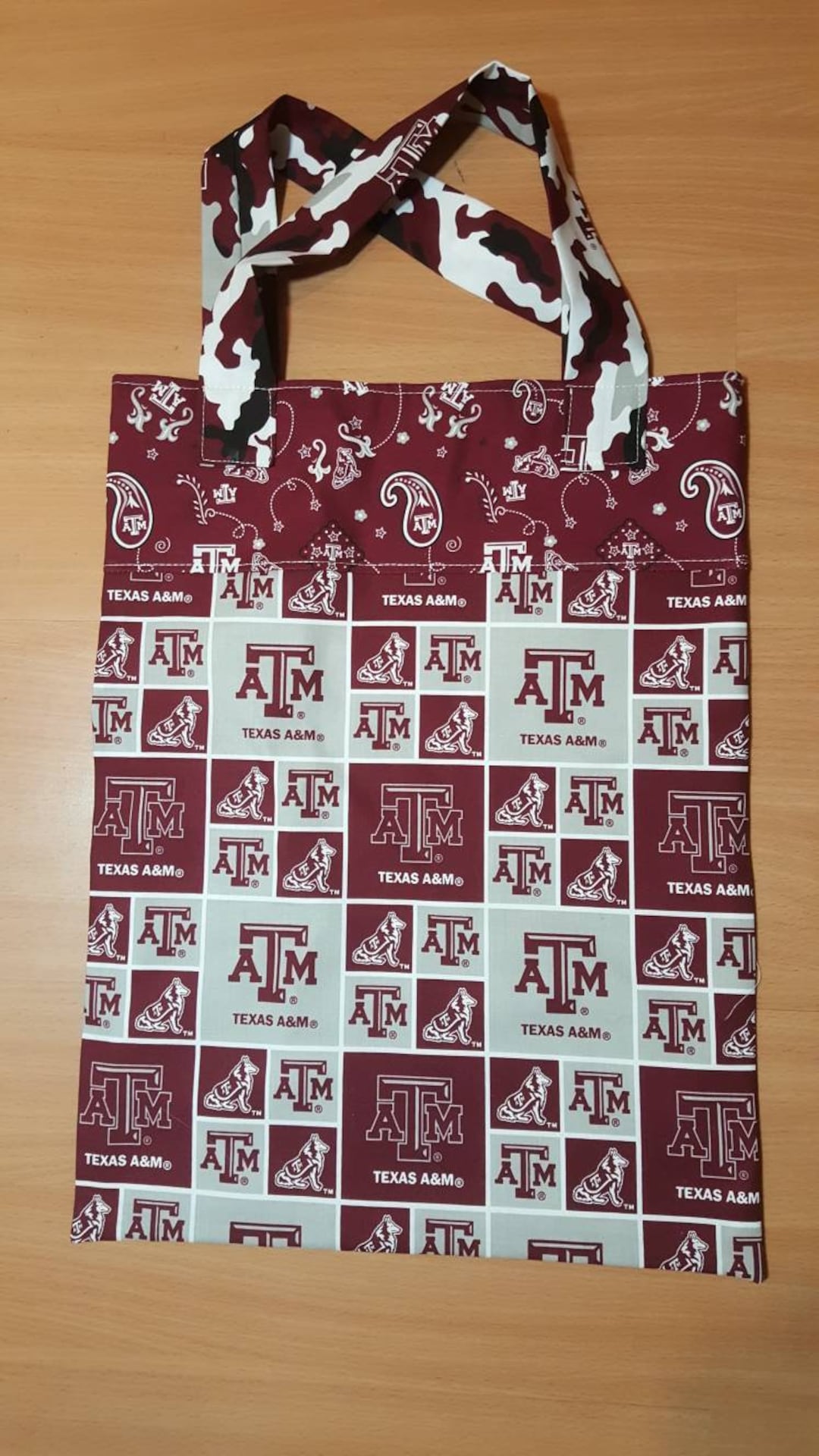 Texas A&M Aggies Tote Bag, 14" X 17", Fully Lined, Handmade - Etsy