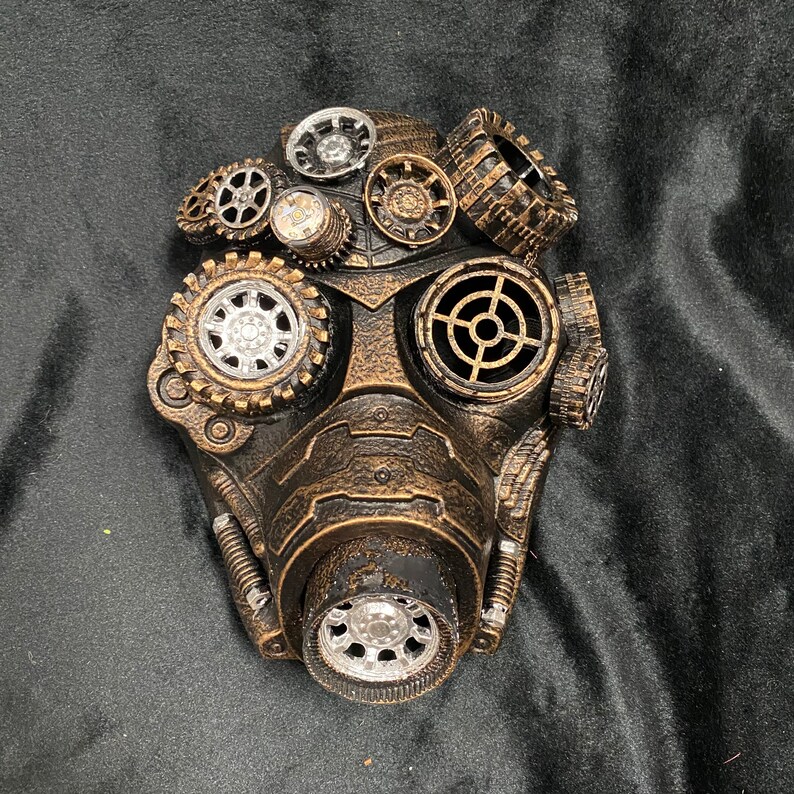 Steampunk Gears Full Face Gas Mask Post-apocalyptic - Etsy