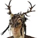 Forest Deer Skull Mask With Antlers Gold Silver Copper Black - Etsy