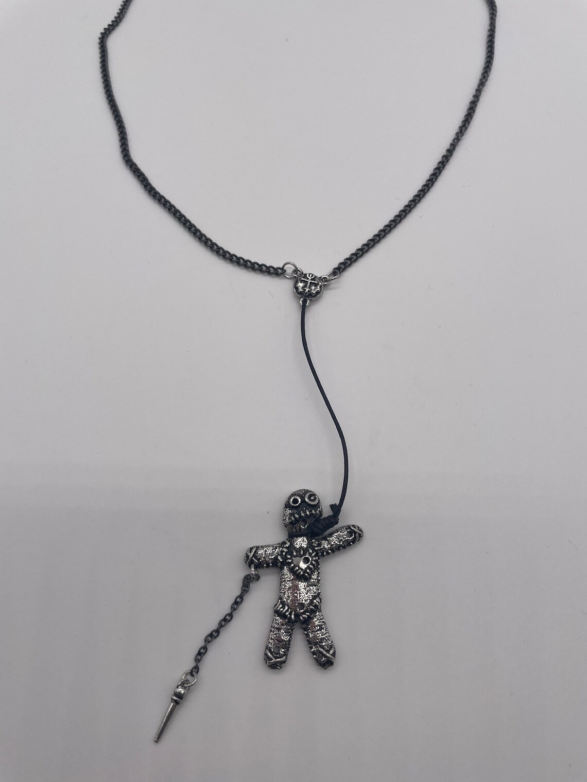 Voodoo Doll Pendant Necklace | Fine English Pewter | Witchy Gothic ...