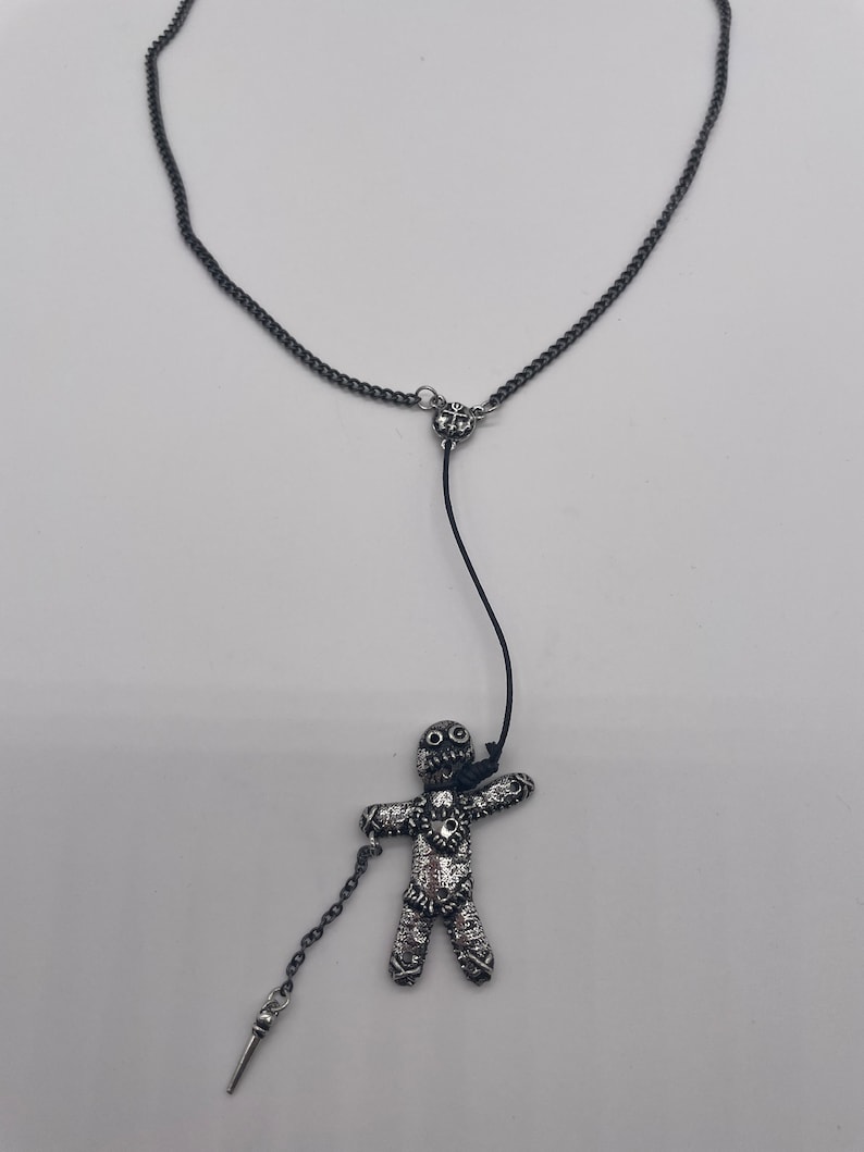 Voodoo Doll Pendant Necklace | Fine English Pewter | Witchy Gothic ...