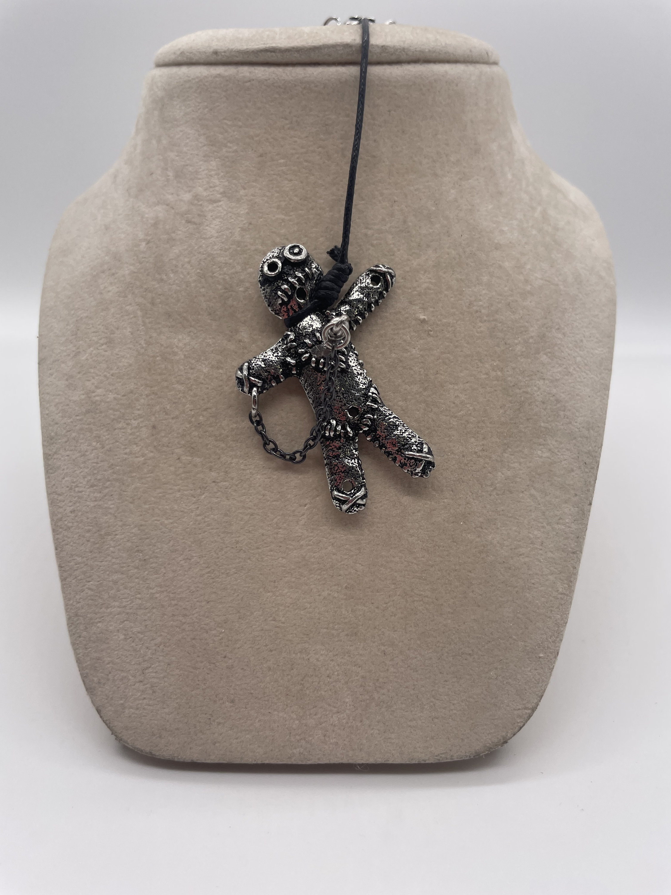 Voodoo Doll Pendant Necklace | Fine English Pewter | Witchy Gothic ...