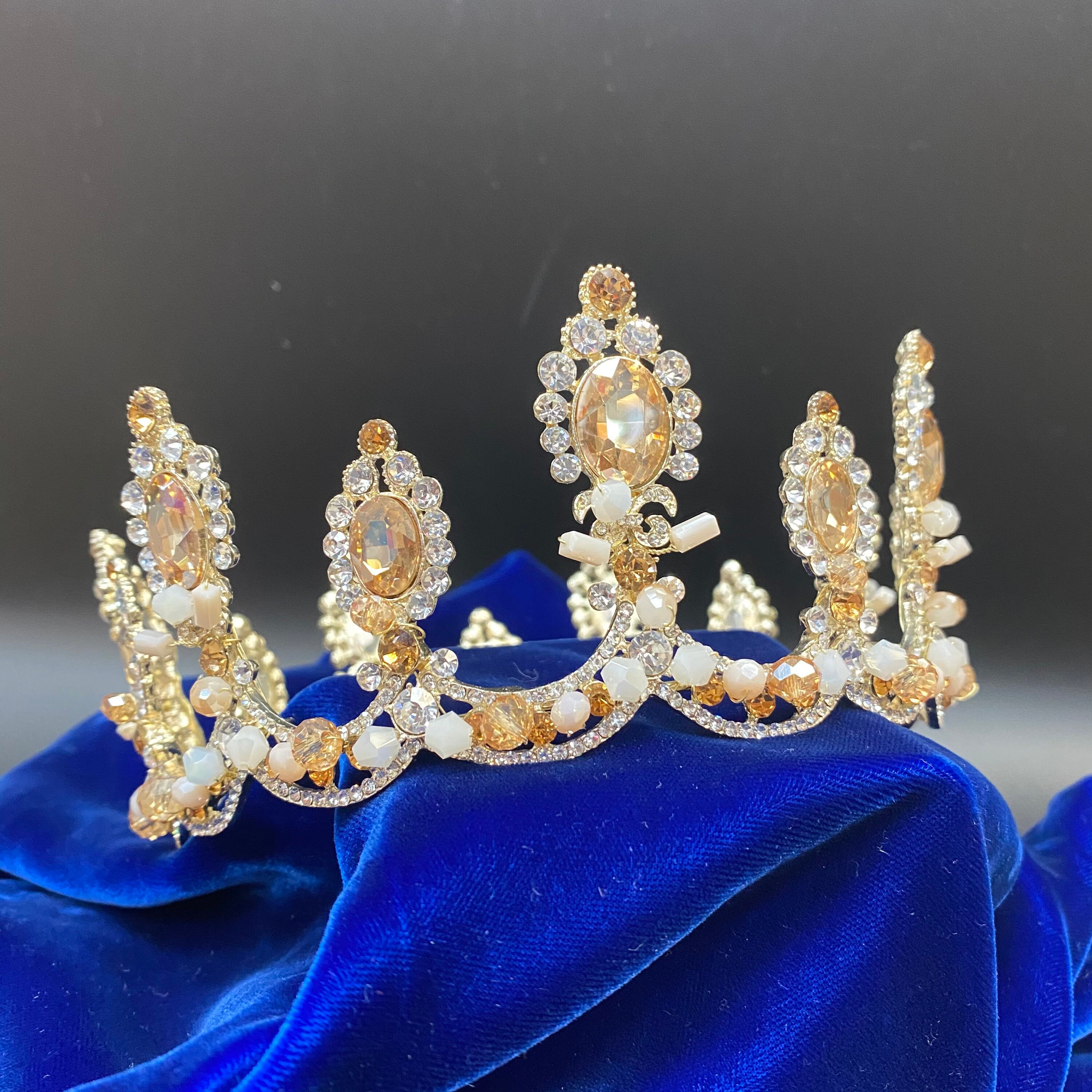 Topaz Rhinestone Crown Princess Queen Royal Prom Pageant | Etsy