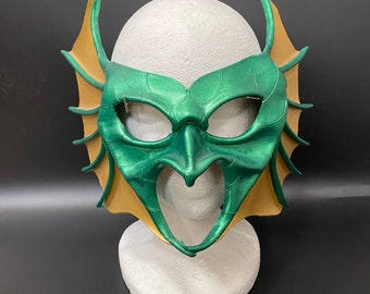 Leather Dragon Mask - Etsy