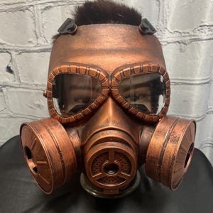 Gold Gas Mask | Steampunk Post Apocalyptic Diesel Punk Fantasy Cosplay ...