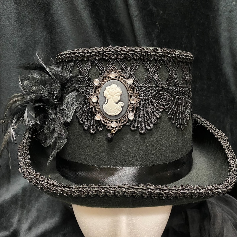 Ladies Top Hat With Veil - Etsy