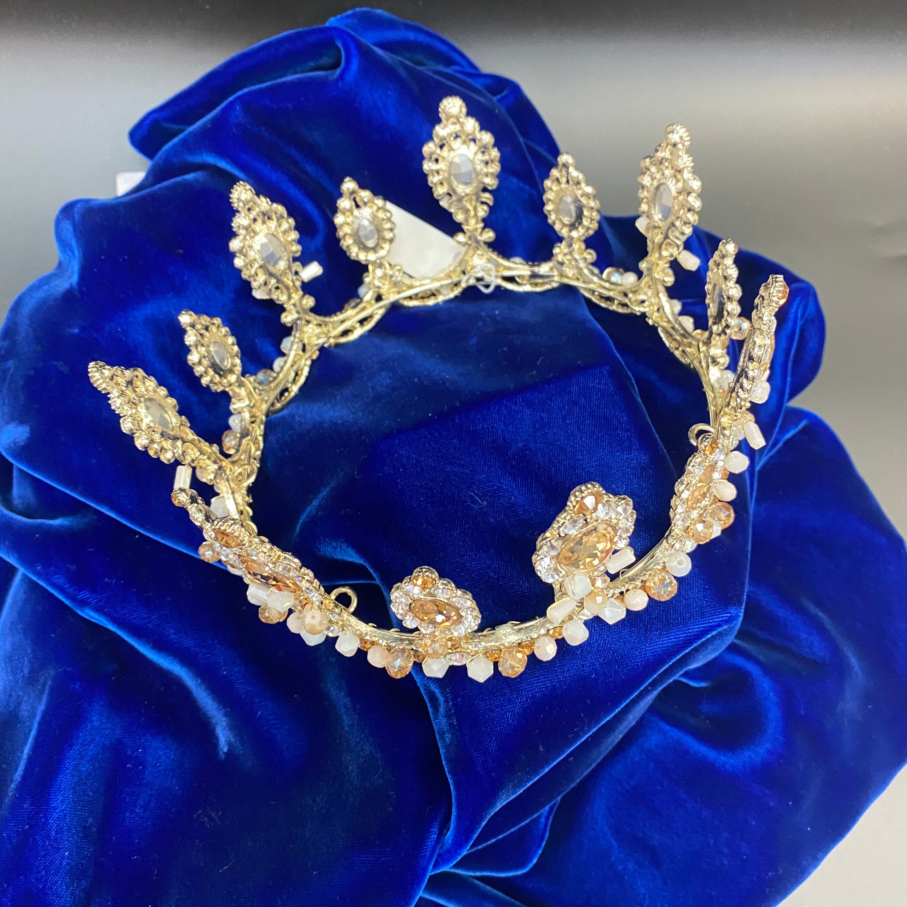 Topaz Rhinestone Crown Princess Queen Royal Prom Pageant | Etsy