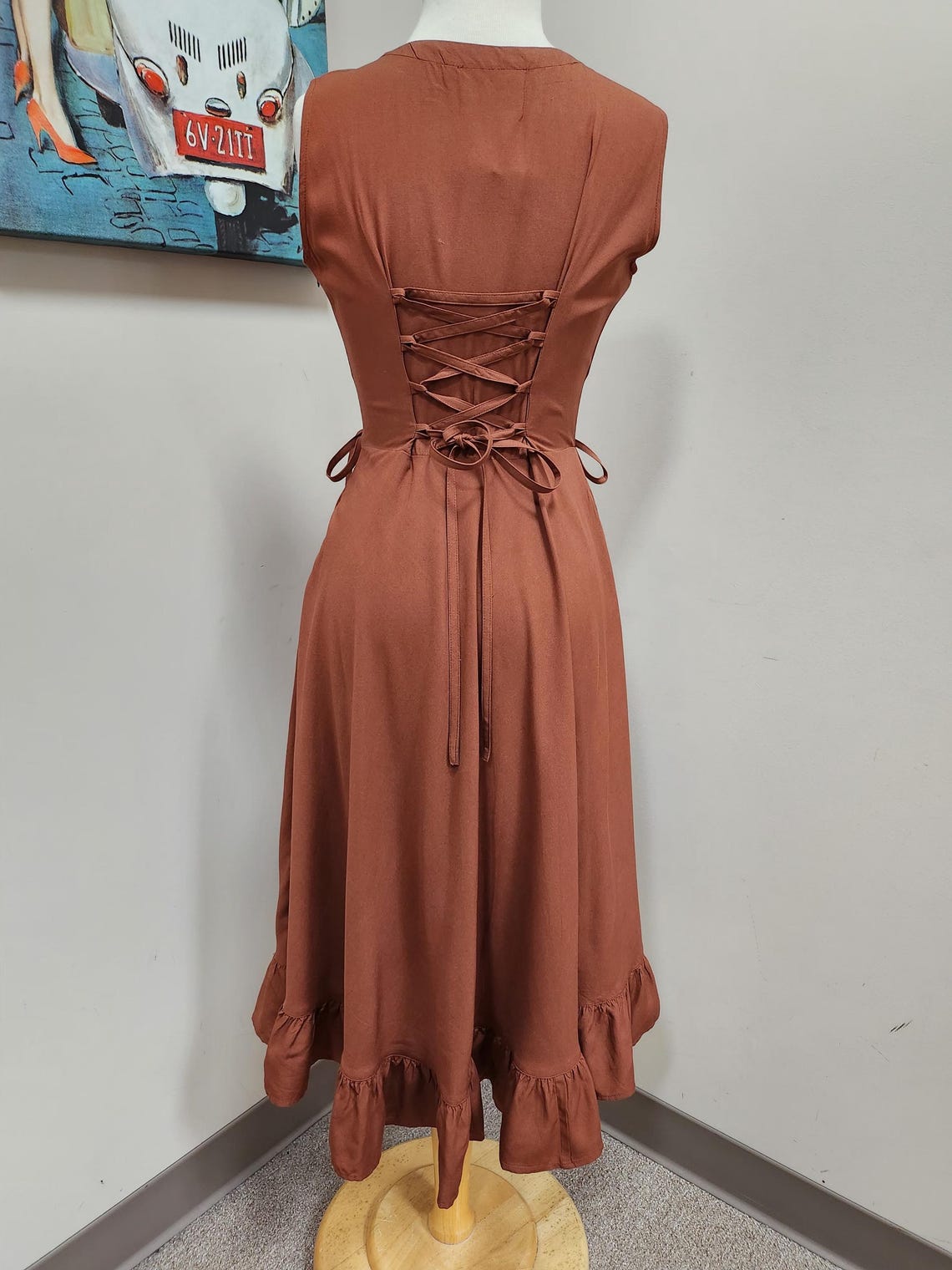 Cottagecore Dress With Pockets (100% Rayon) Renn Faire, Festival ...