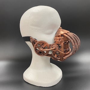 Copper Gas Mask | Steampunk Tubes Gears Respirator Cosplay Dieselpunk ...