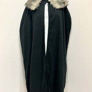 Faux Fur Collar Cloak | Detachable Collar | Brown Black Blue | Medieval ...