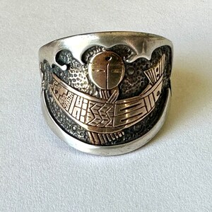 Vintage Roderick Tenorio Designed Ring in Sterling and 14k Gold, Size ...