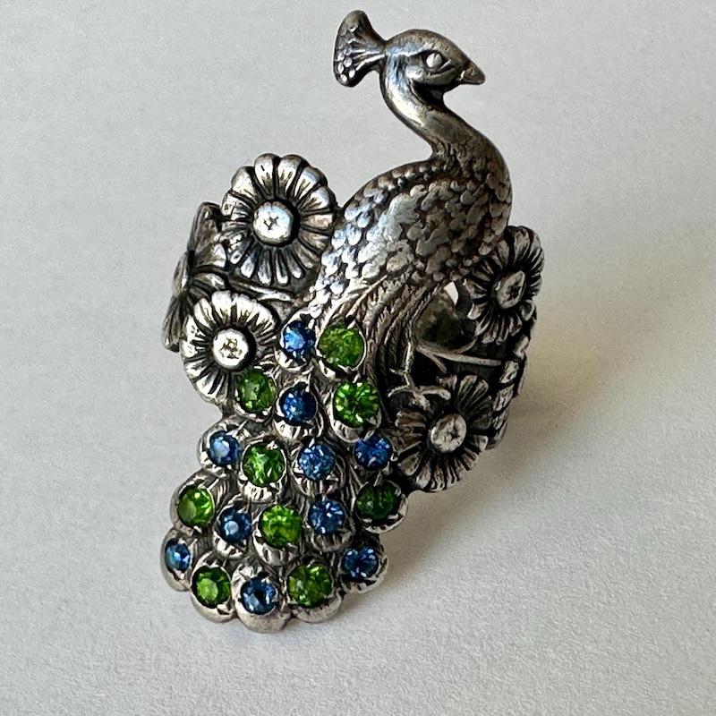 Peacock Ring - Etsy