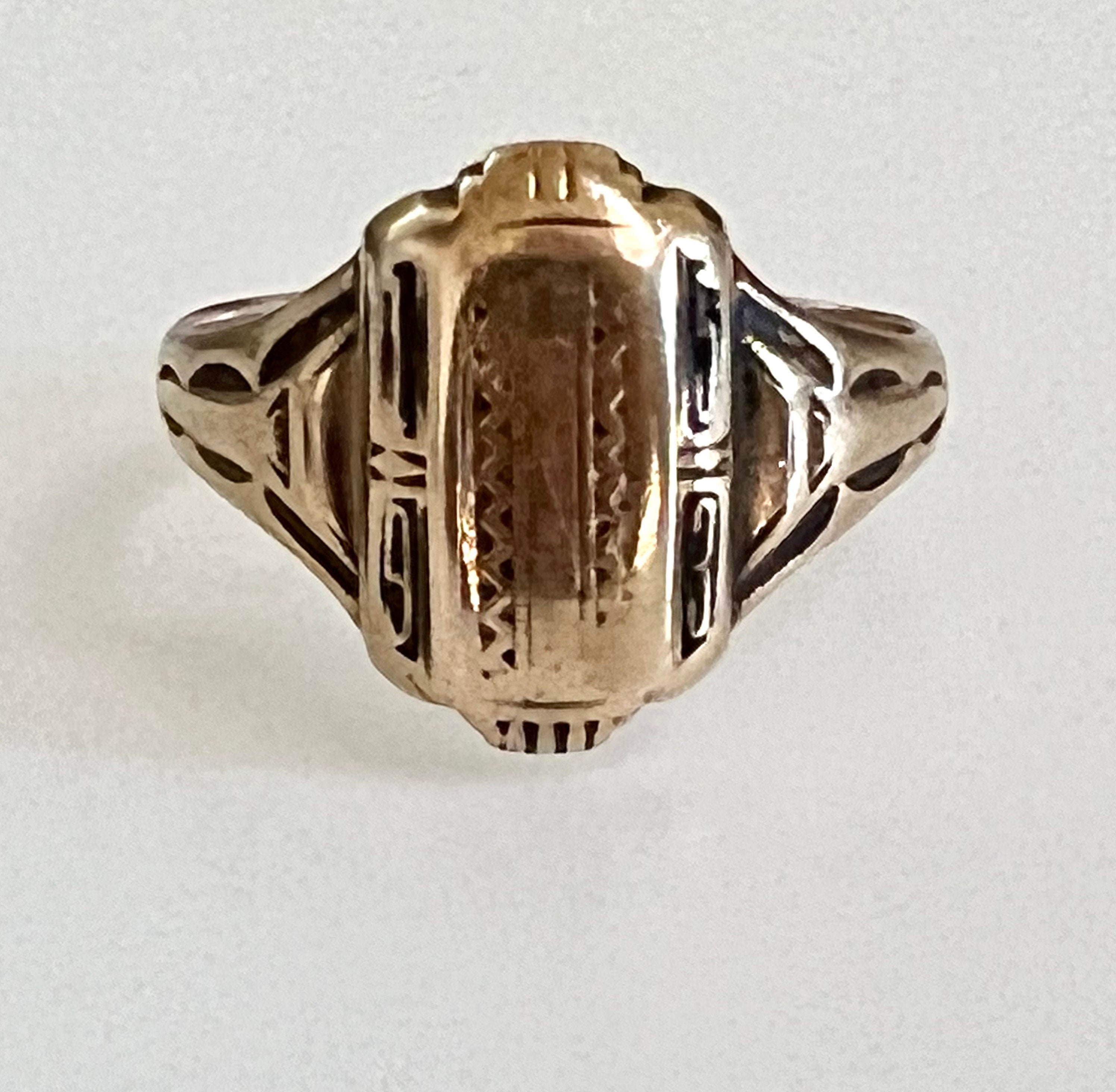 Vintage 10k Gold 1953 Class Ring, Size 6.25 - Etsy Vintage 10k Gold 1953 Class Ring, Size 6.25 - Etsy