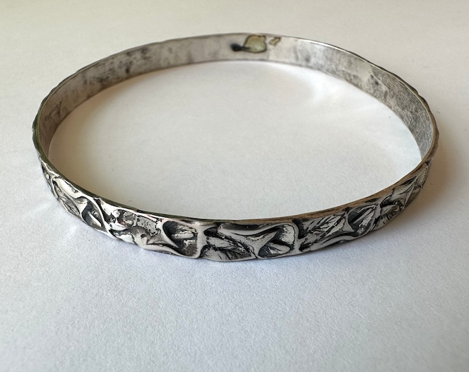 Vintage Sterling Calla Lily Bangle Bracelet - Etsy
