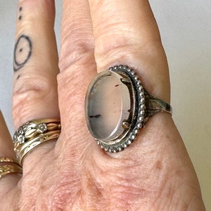 Very Vintage Uncas Sterling Agate Ring, Size 6.5 - Etsy