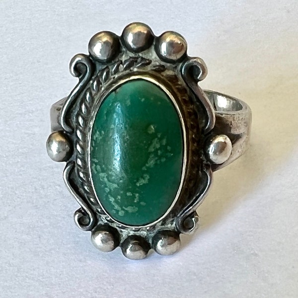 Green Turquoise Ring - Etsy