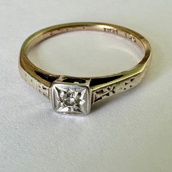 Platinum Antique Ring - Etsy