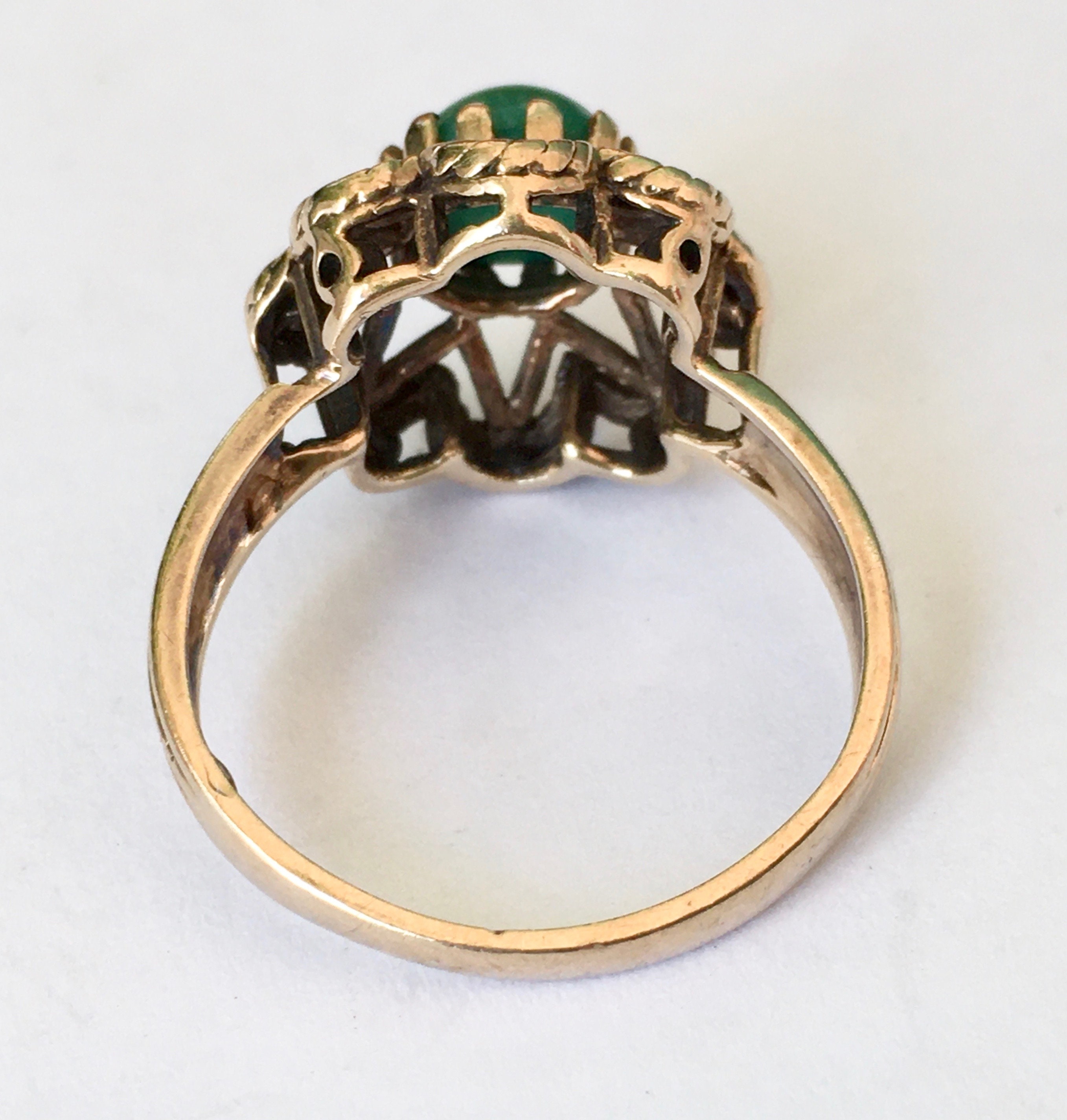 Vintage 10k Gold Green Stone Star Ring, Size 7.25 - Etsy Vintage 10k Gold Green Stone Star Ring, Size 7.25 - Etsy