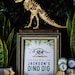 Dino Dig Sign, Dinosaur Party, Dino Welcome Sign, Boy Birthday Decor ...