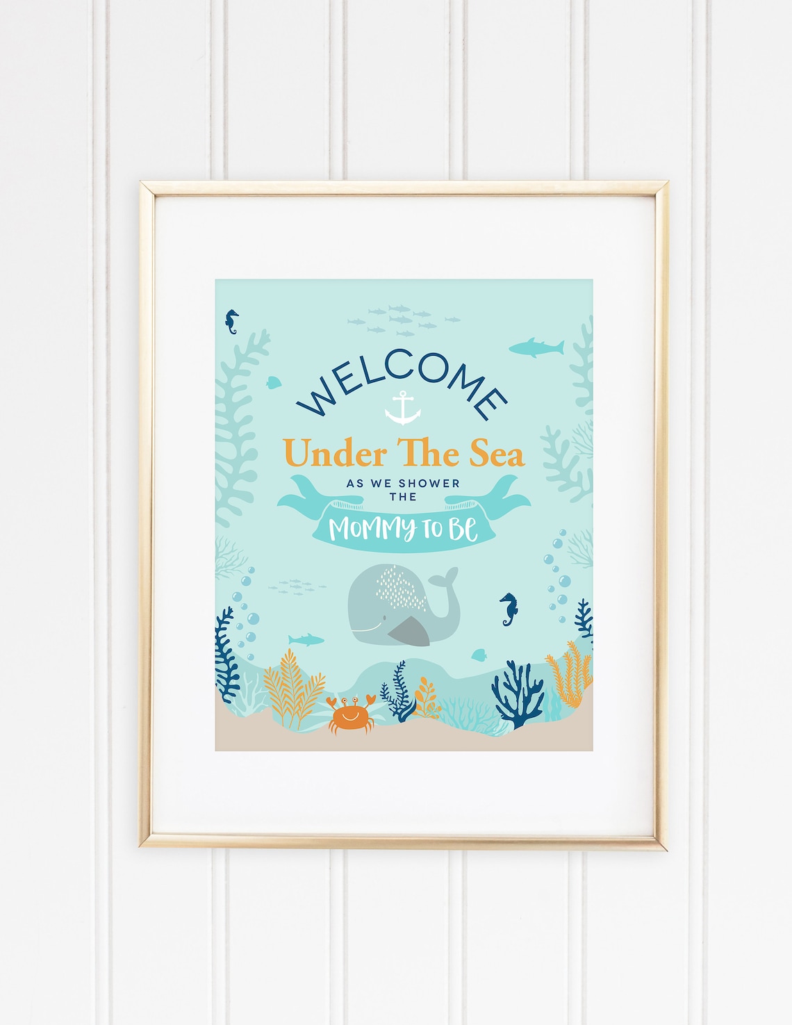 Under the Sea Welcome Sign Nautical Welcome Sign Nautical - Etsy