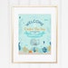 Under the Sea Welcome Sign, Nautical Welcome Sign, Nautical Baby Shower ...