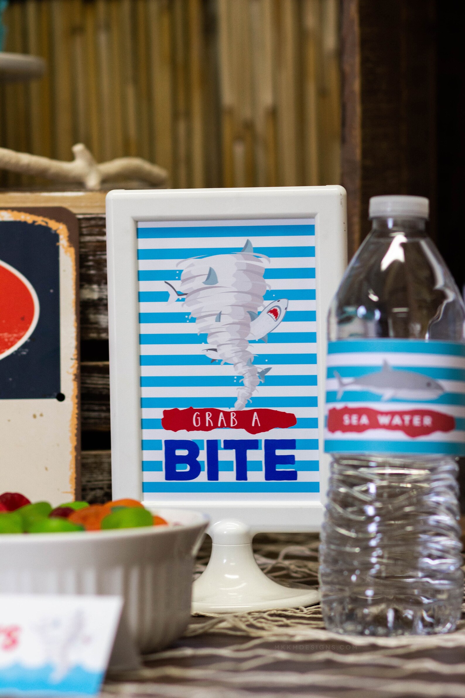 Shark Party Signs Sharknado Inspired Party Boy Birthday - Etsy