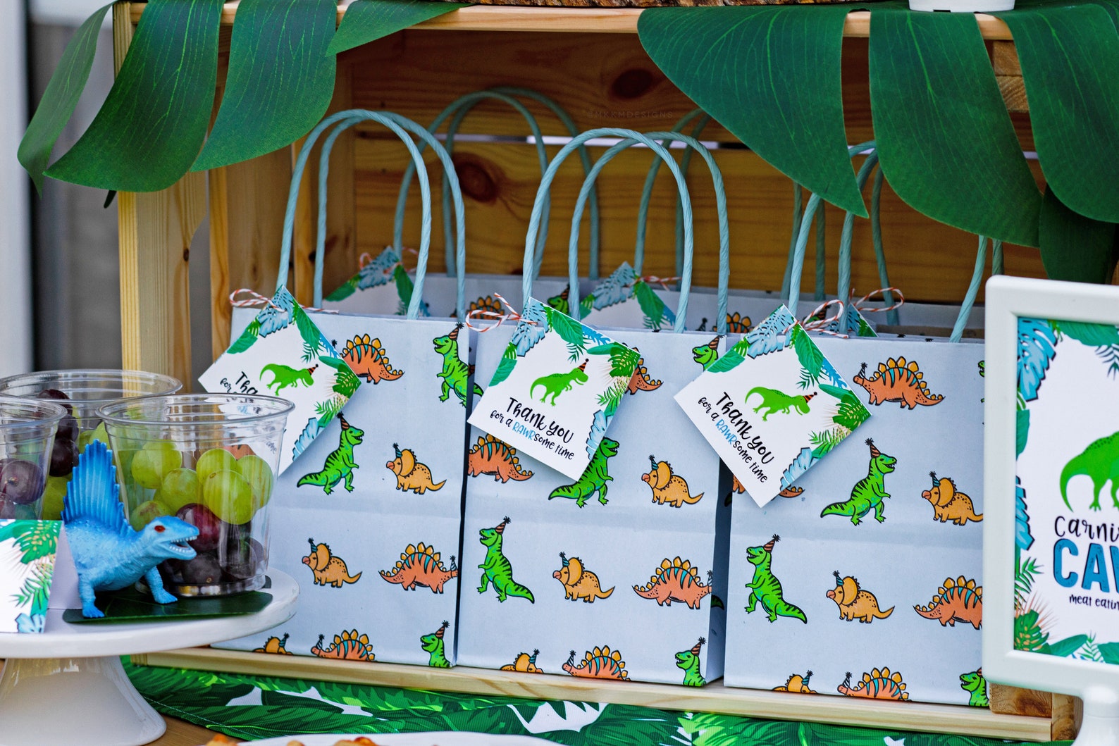 Dinosaur Favor Tags TREX Favor Tag Birthday Favor Tags - Etsy
