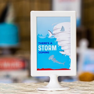 Shark Party Signs Sharknado Inspired Party Boy Birthday - Etsy