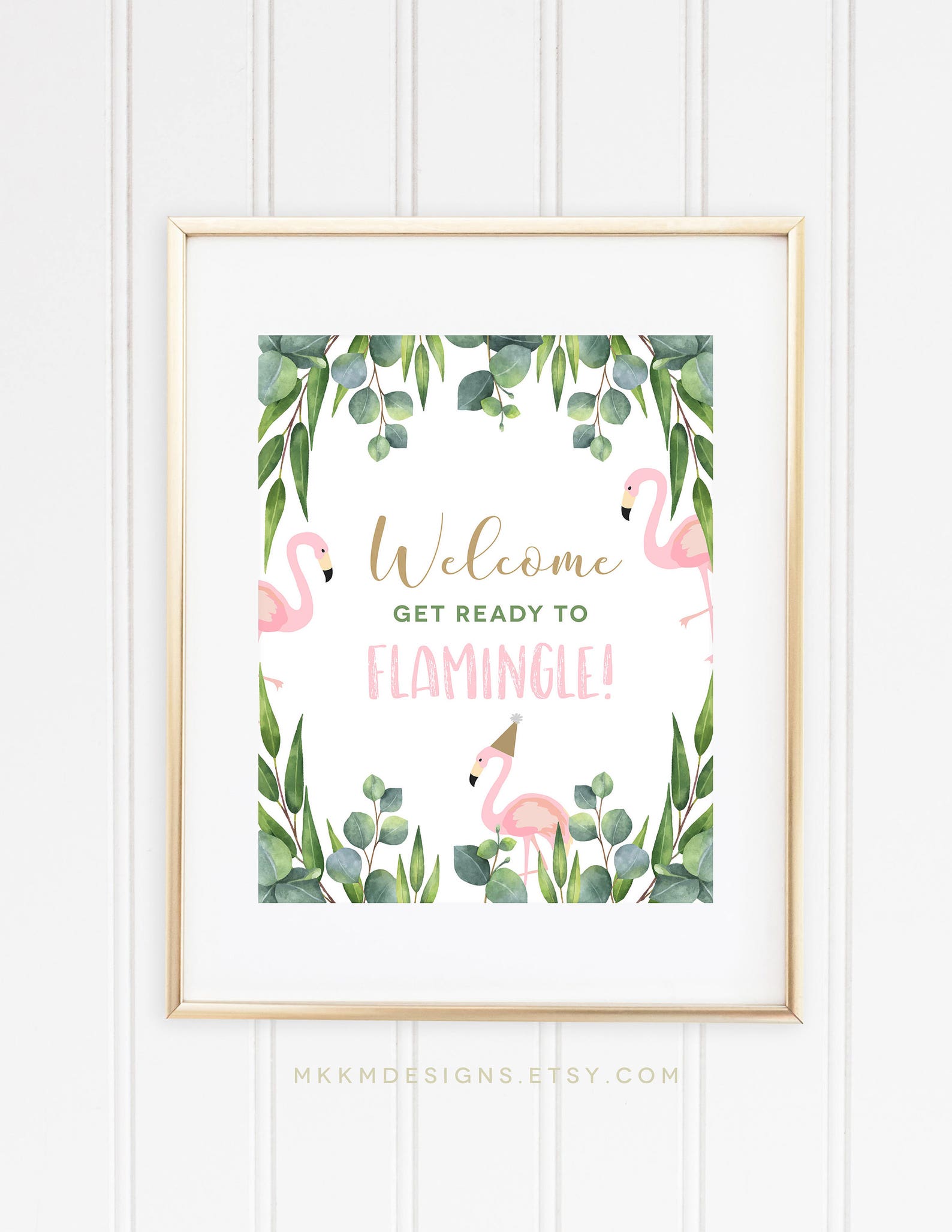 Flamingo Welcome Sign Flamingo Party Summer Party Decor - Etsy