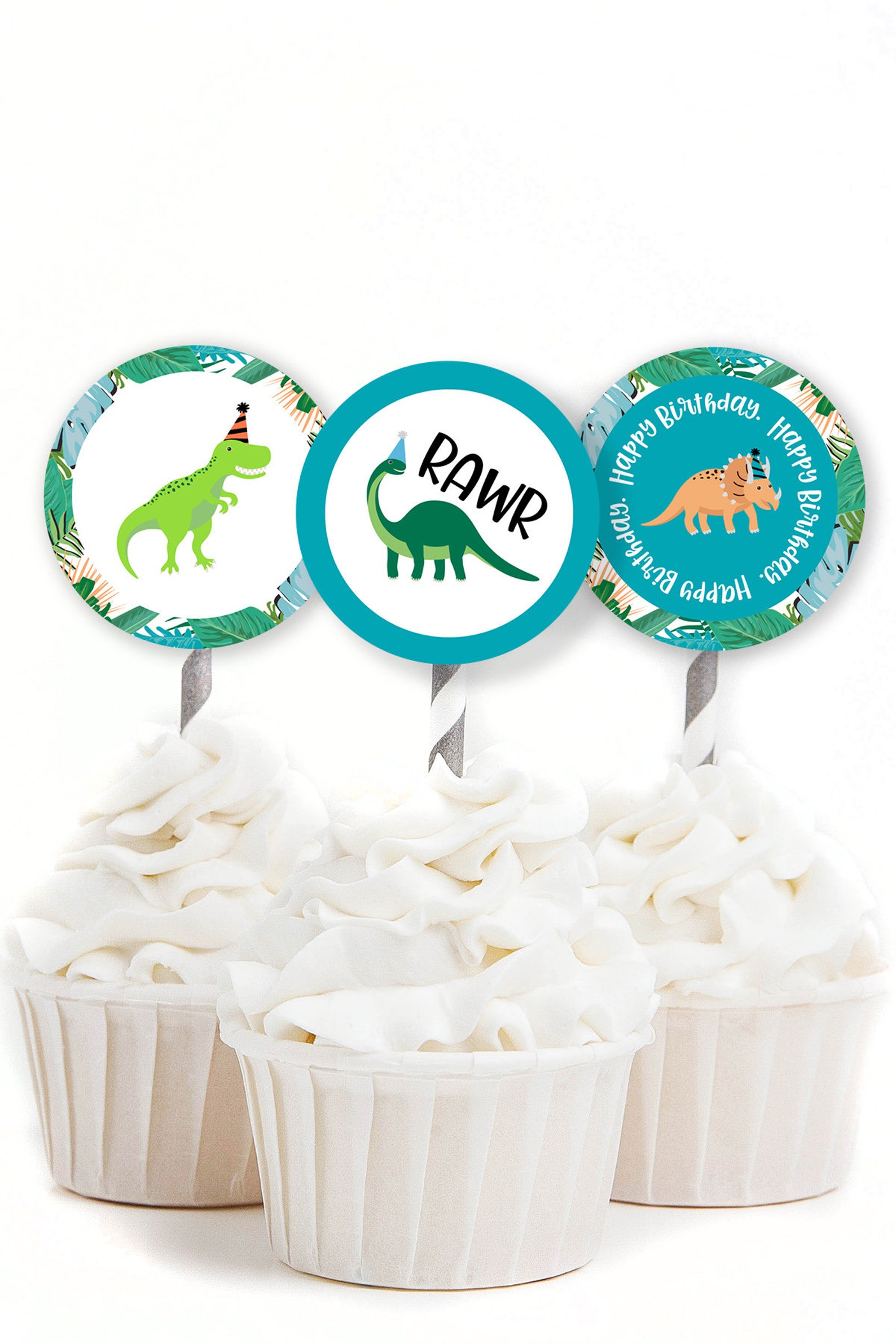 Dinosaur Party Kit Tropical Dinosaur Party Dino Birthday - Etsy