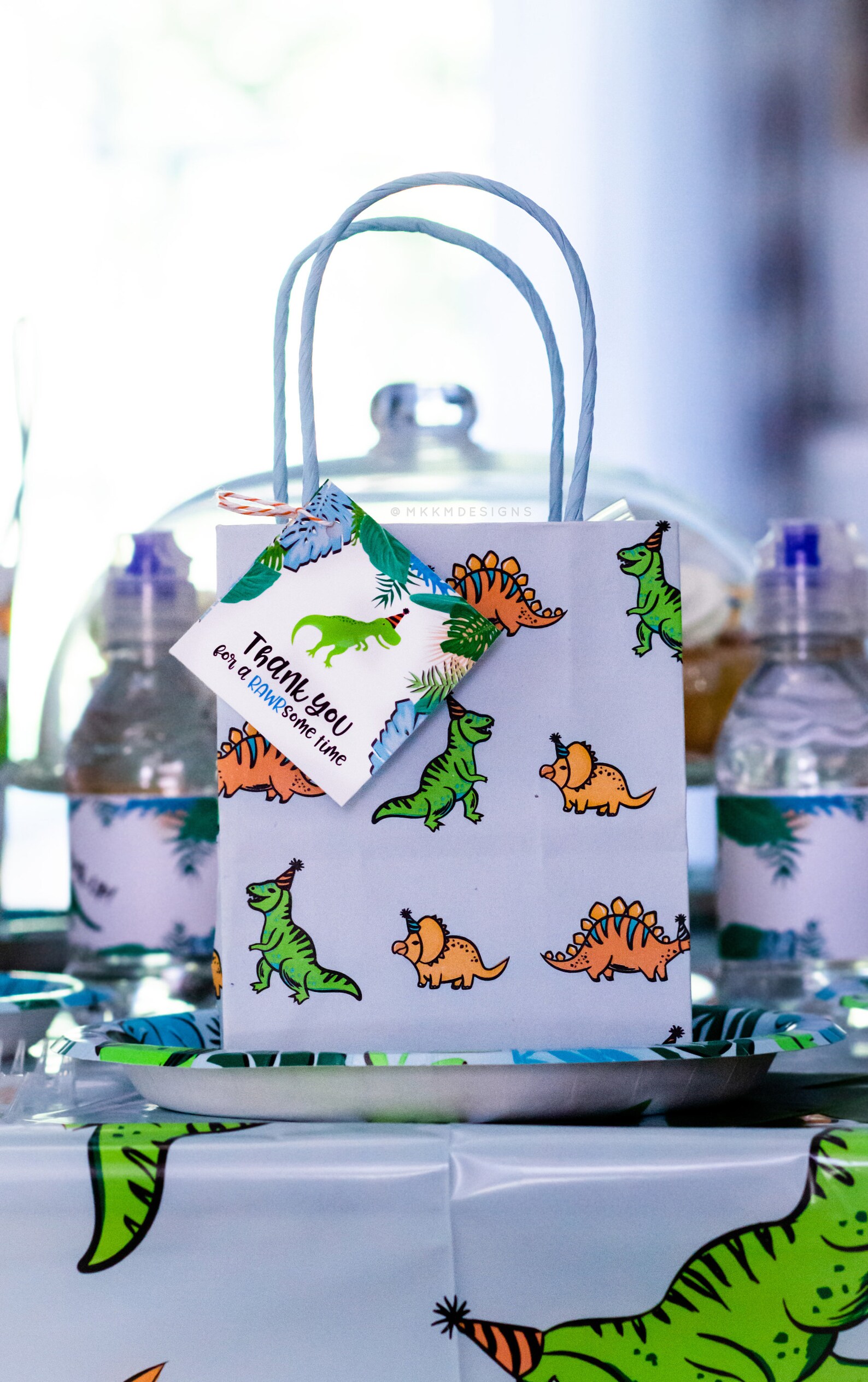 Dinosaur Favor Tags TREX Favor Tag Birthday Favor Tags | Etsy