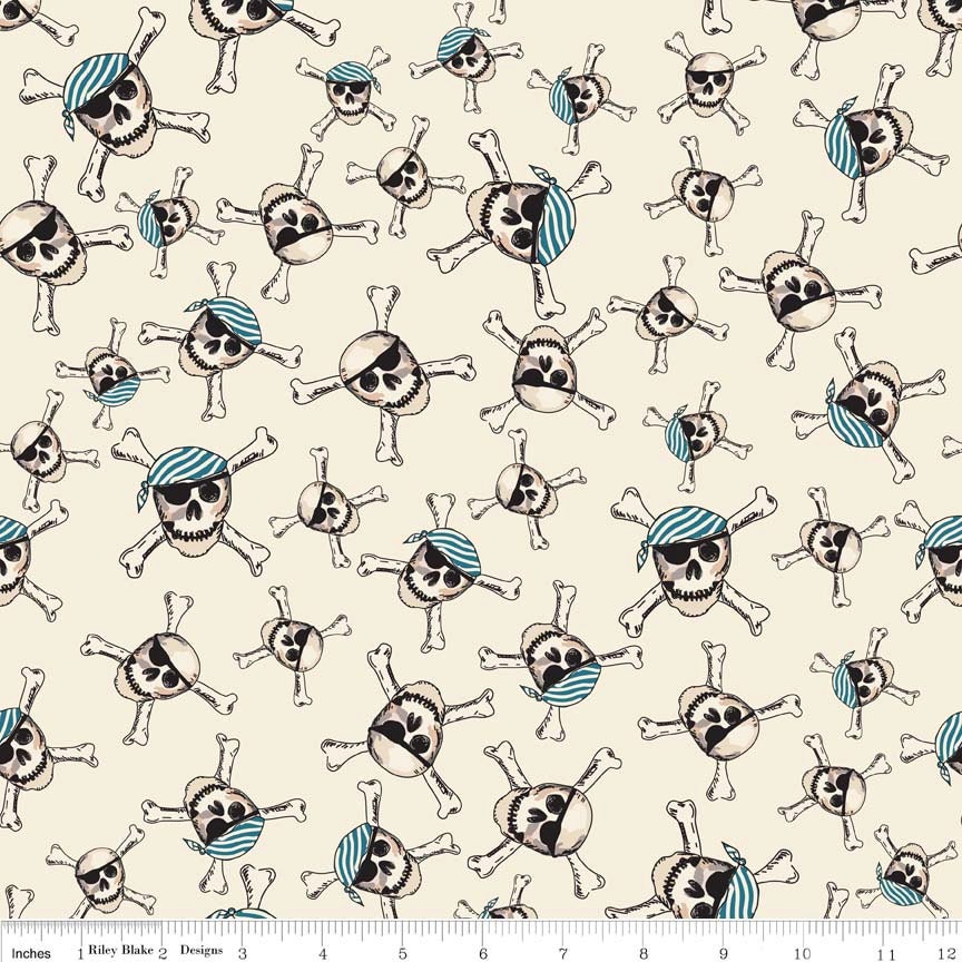 Pirate Matey's Fat Quarter Bundle 4 Prints 1 Yard - Etsy