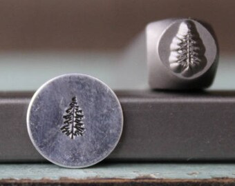 Pine tree stamp | Etsy