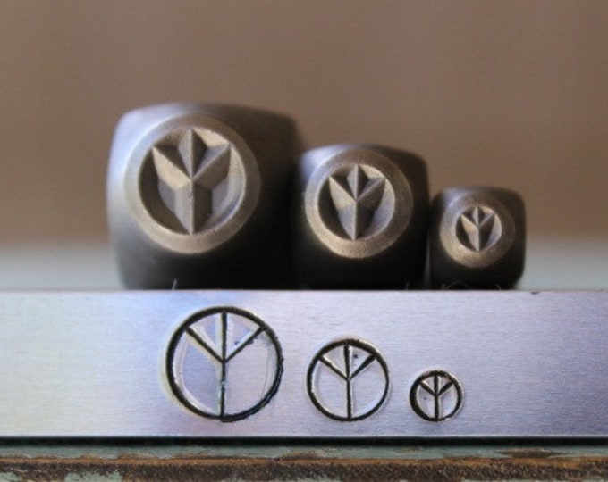Heart and Peace Metal Design Stamp Metal Stamp Metal Stamping and ...