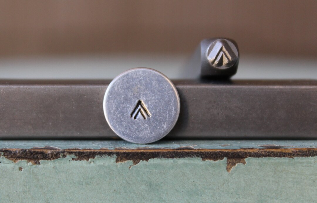 Supply Guy 3mm Mini Indian Thunderbird Chevron Metal Design Stamp ...