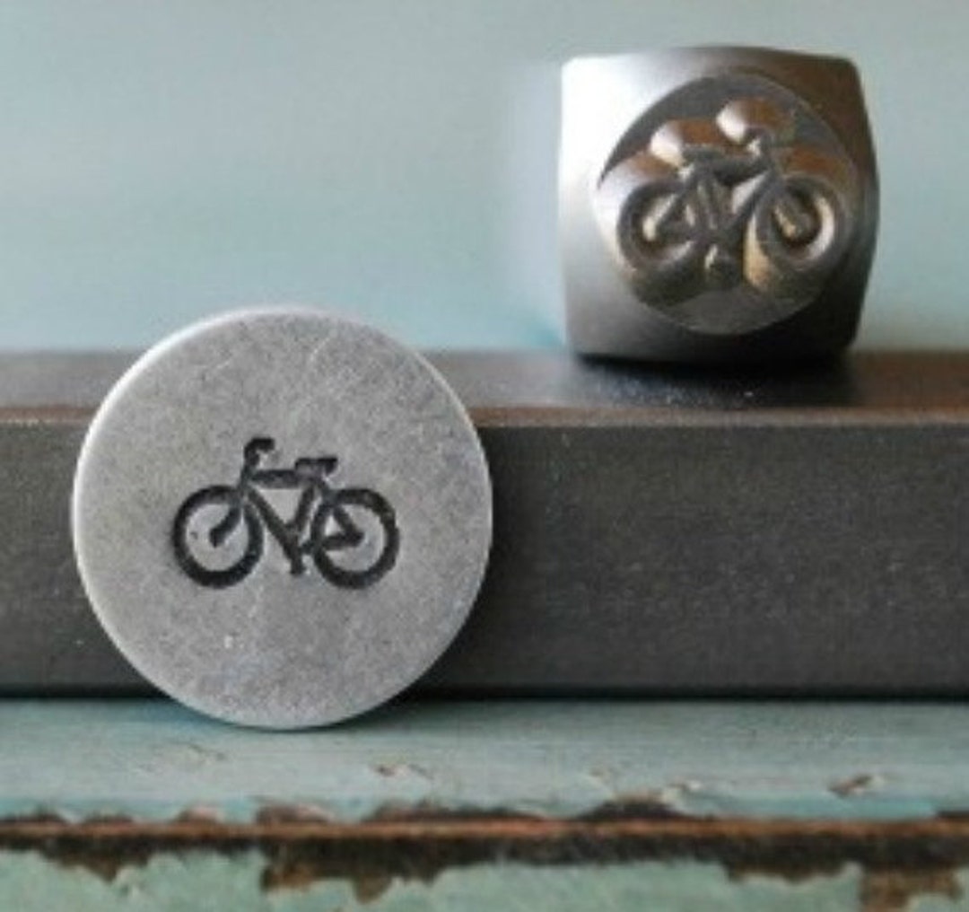 Supply Guy 7mm Bicycle Metal Design Stamp - Metal Stamp - Metal ...