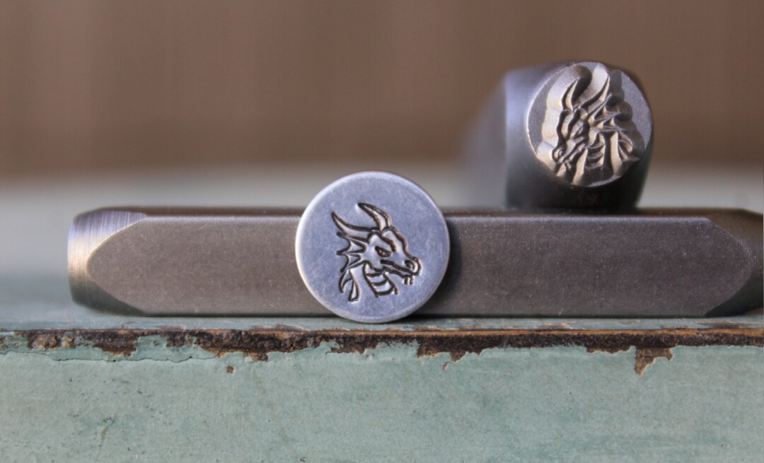8mm Dragon Head DIY Jewelry Making Metal Design Stamp - Stamping Kit ...