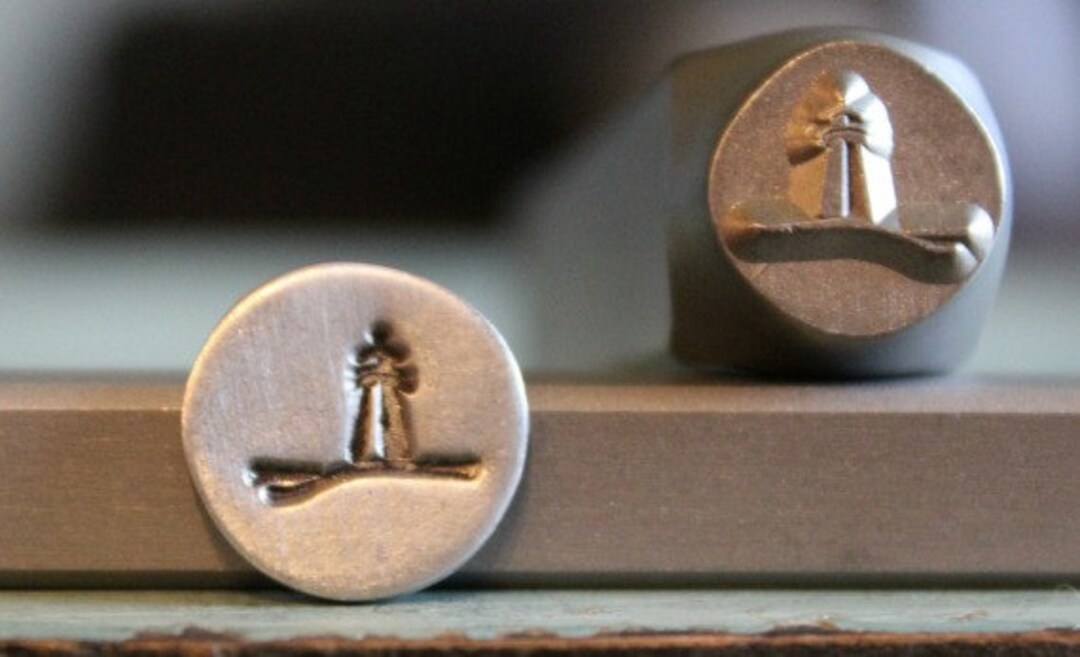 Supply Guy 8mm Lighthouse Metal Design Stamp - Metal Stamp - Metal ...
