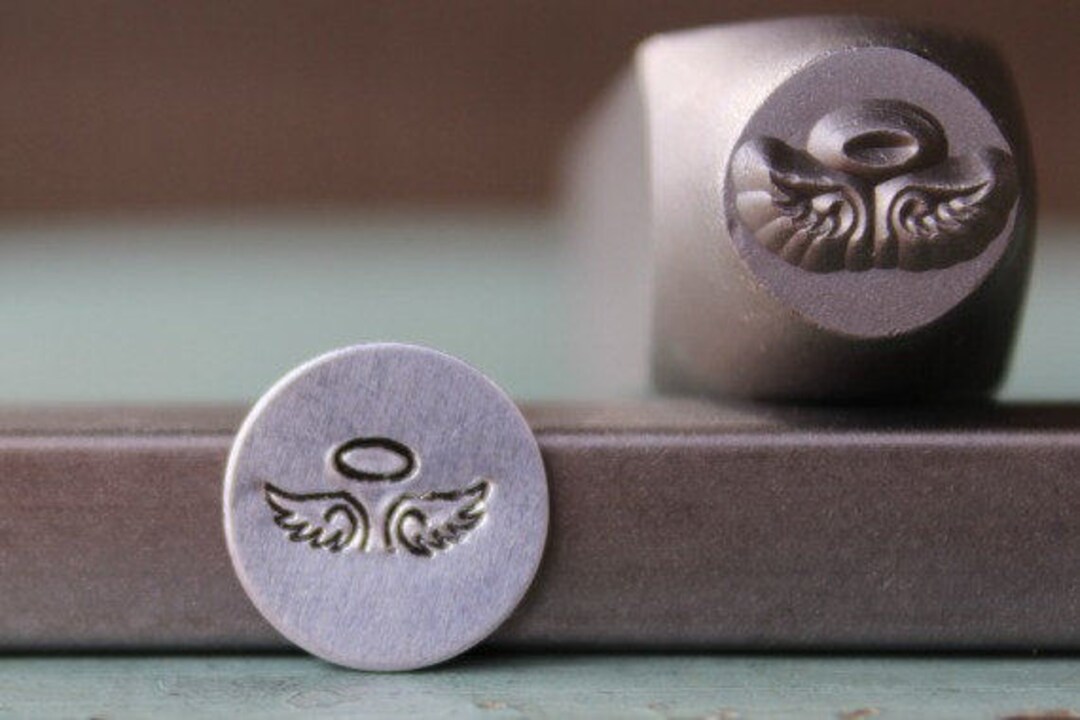 Brand New 9mm Fallen Angel Wings Metal Design Stamp Metal Stamp Metal ...