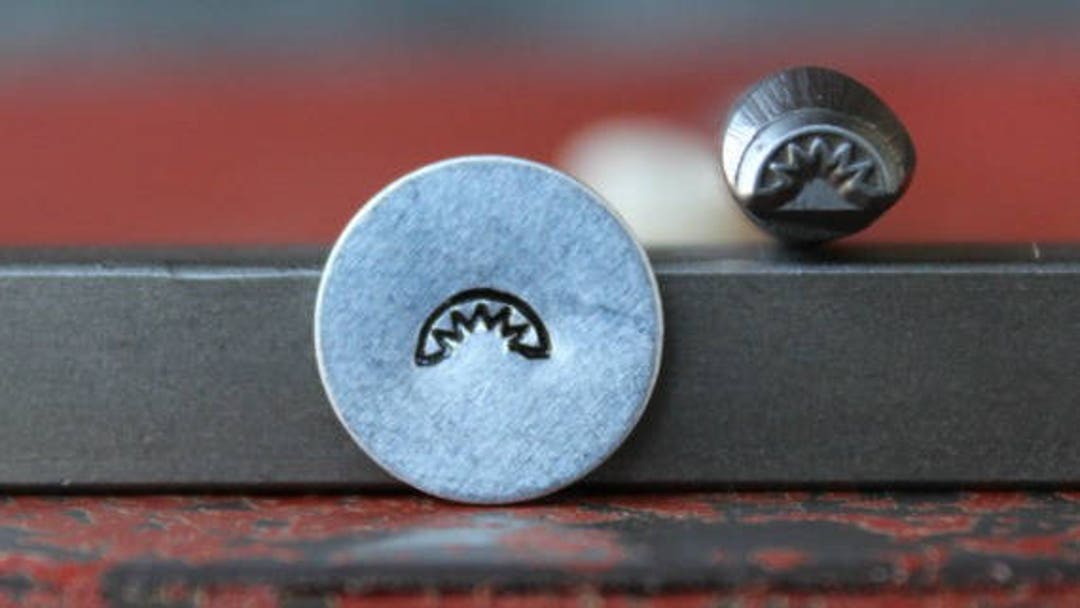 Animal Jaw Teeth Mark Metal Design Stamp - Metal Stamp - Metal Stamping ...