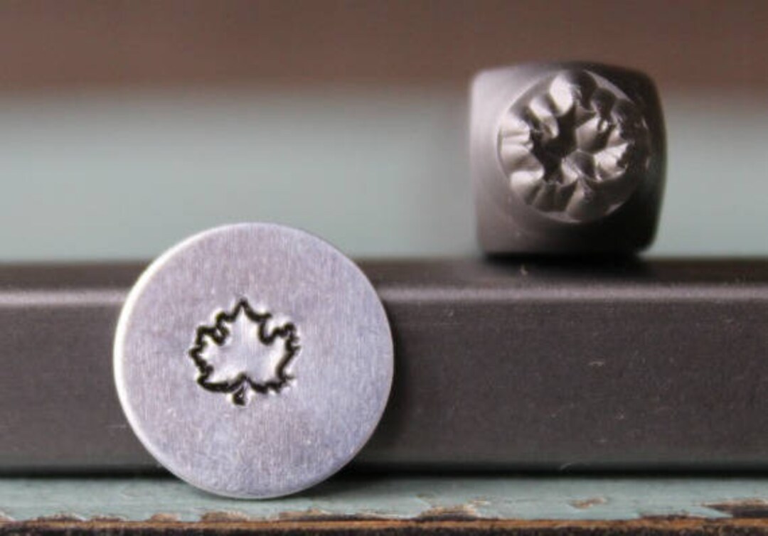 5mm Maple Leaf DIY Jewelry Making Metal Design Stamp - Stamping Kit ...