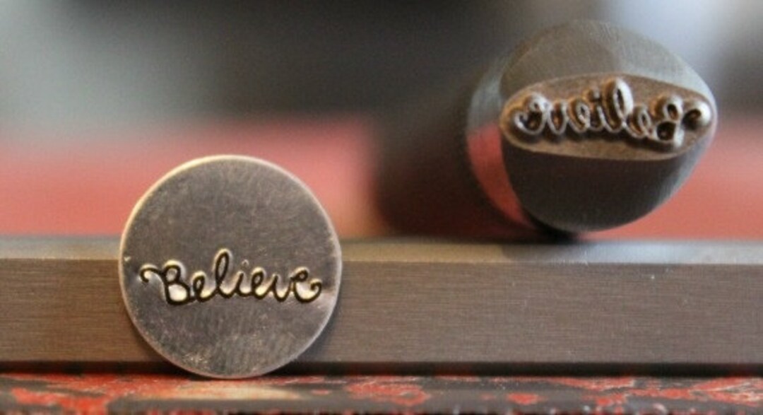 Advantage Series believe Word Metal Design Stamp Made in the USA ...