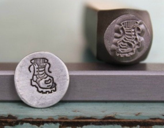 8mm Combat Boot Metal Design Stamp Metal Stamp Metal | Etsy