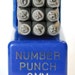 2mm Modern Font Metal Number Stamp Set - Metal Letter Stamps-metal ...