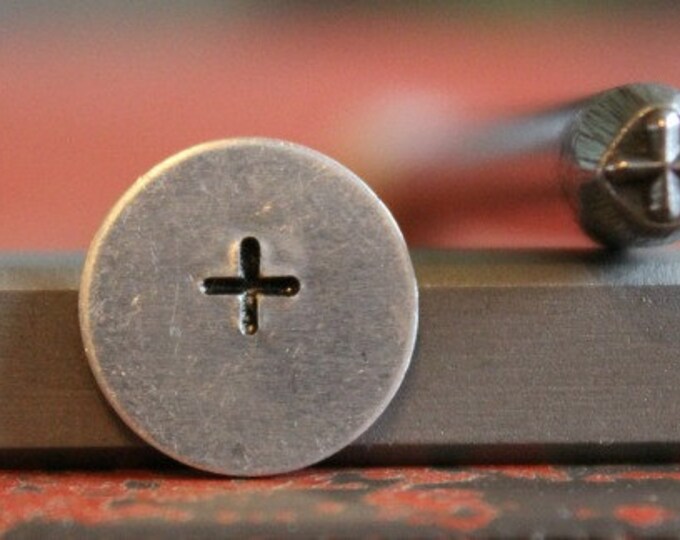 Plus Sign Metal Design Stamp Metal Stamp Metal Stamping and Jewelry ...