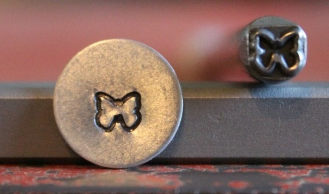 Butterfly Metal Design Stamp - Metal Stamp - Metal Stamping and Jewelry ...