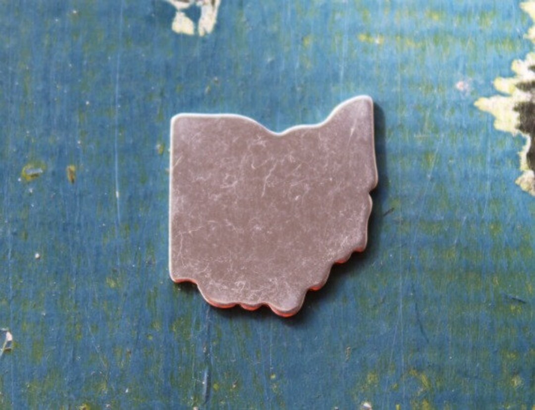 Aluminum State of Ohio 18G Stamping Blank - 1 1/4" Thick Gauge Stamping ...