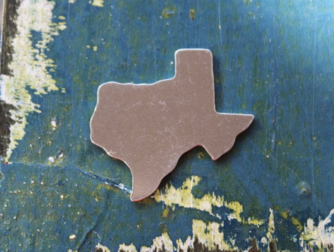 Aluminum State of Texas 18G Stamping Blank - 1 1/4" Thick Gauge ...