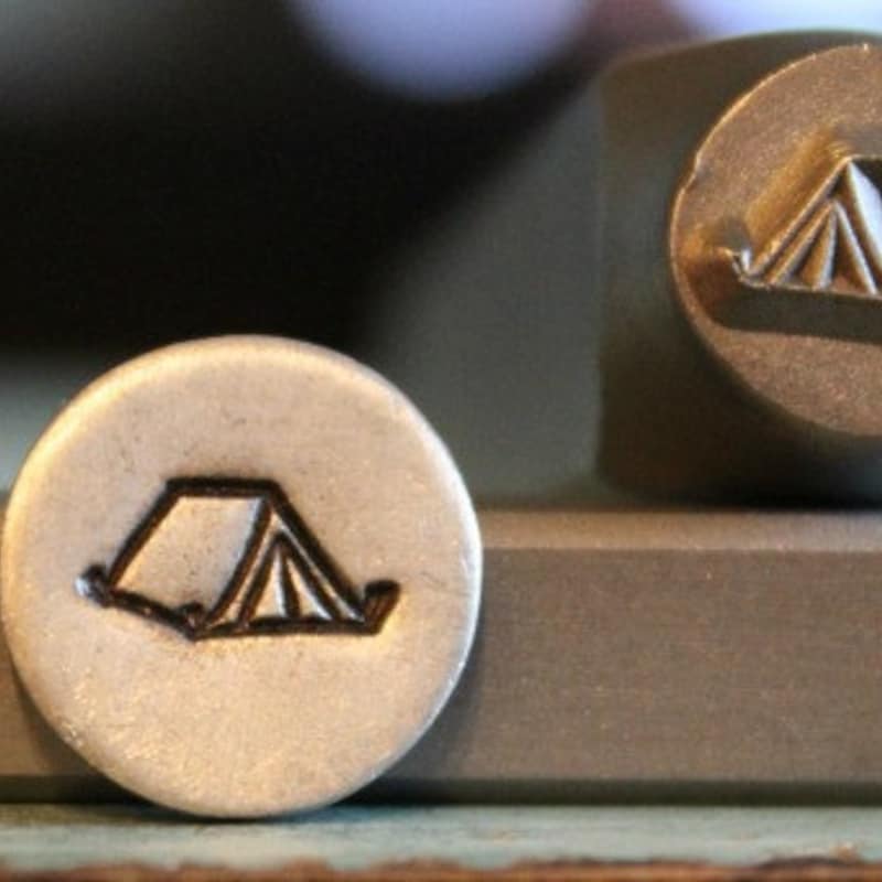 Camp Metal Stamp - Etsy