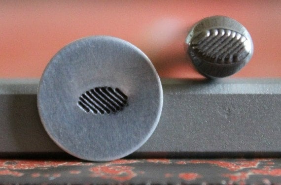 Diagonal Line Metal Design Stamp Metal Stamp Metal | Etsy